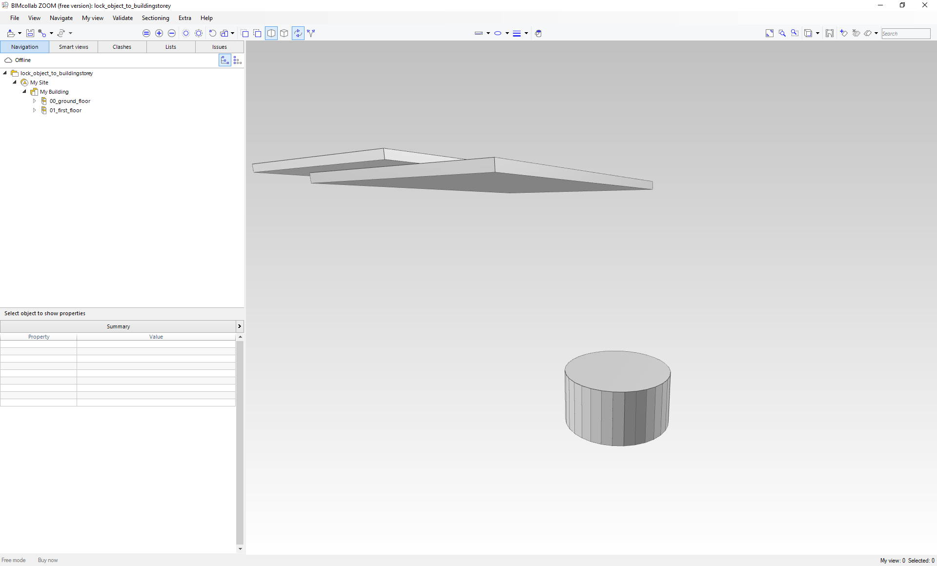 BlenderBIM Locking Parent children Objects To A IfcBuildingStorey OSArch