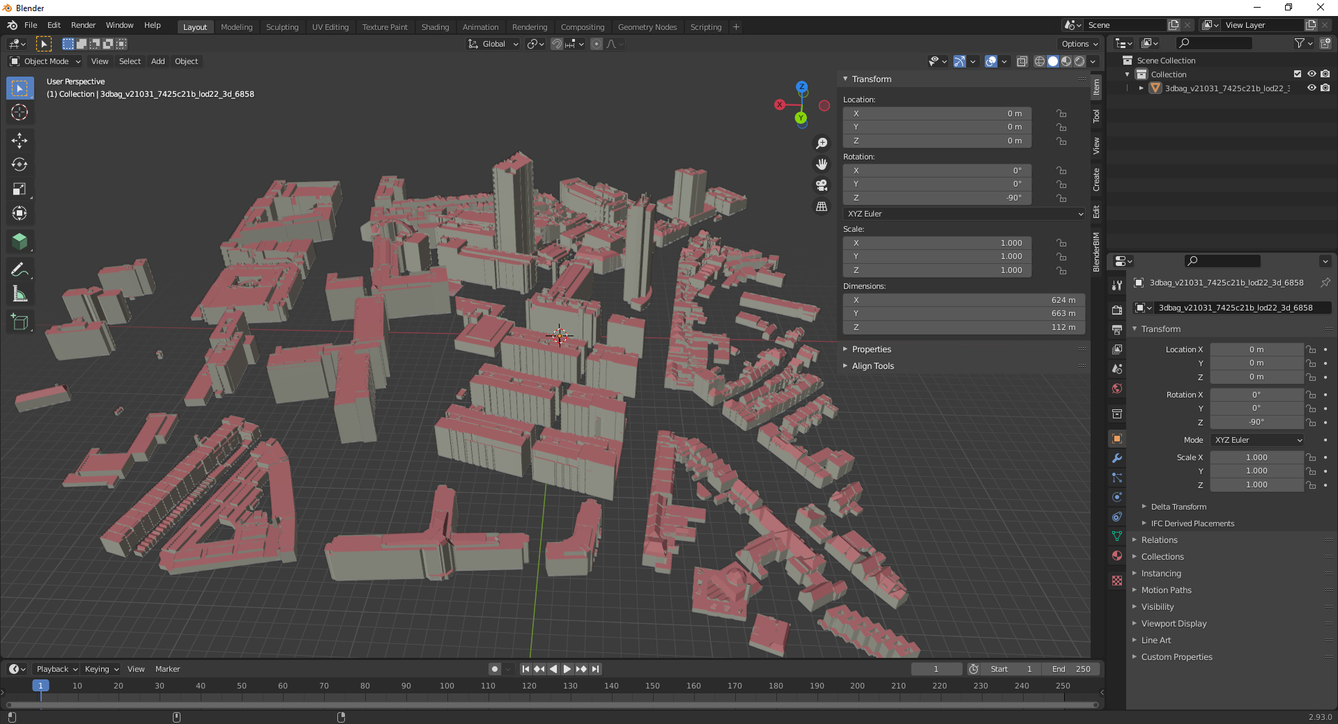  obj To ifc 3DBAGViewer And BlenderBIM OSArch