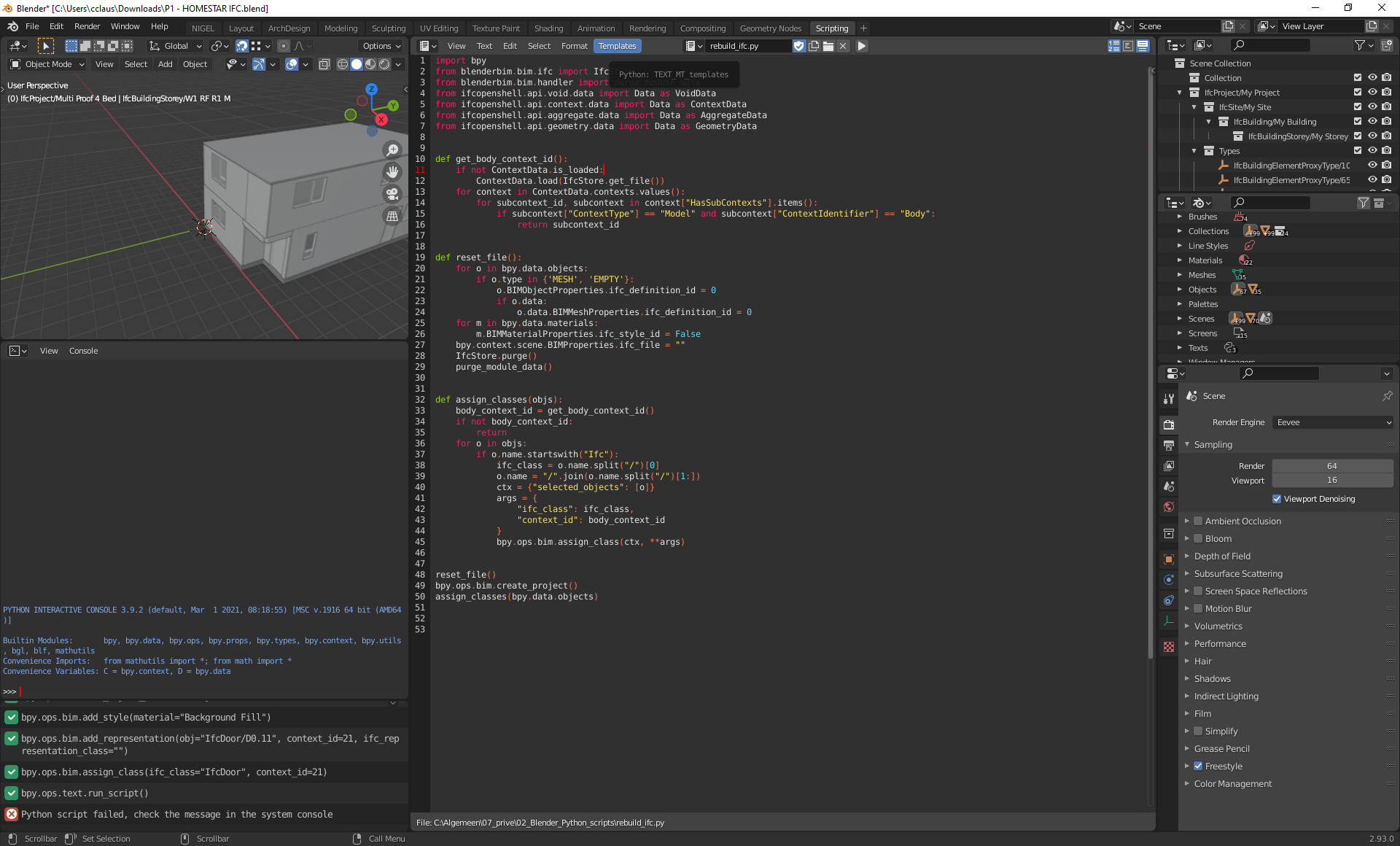 Remove Elements From IFC OSArch